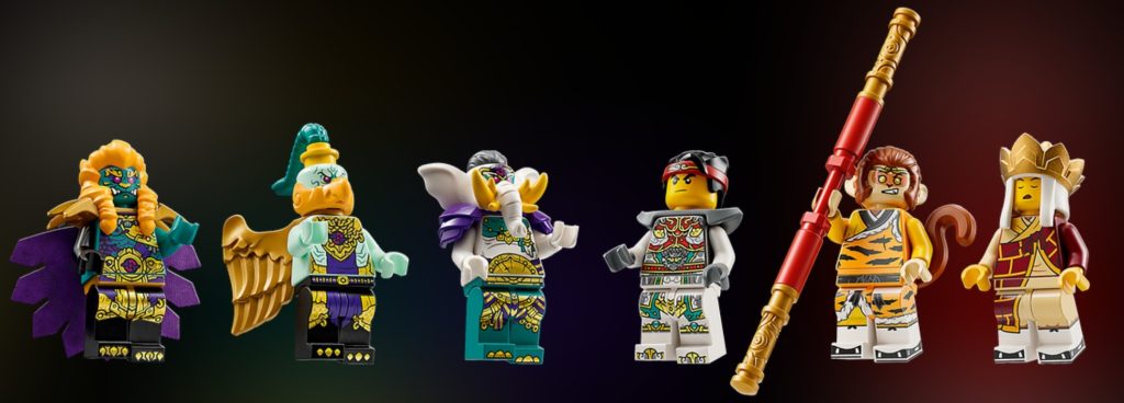 Closer look at the new LEGO Monkie Kid 2023 minifigures
