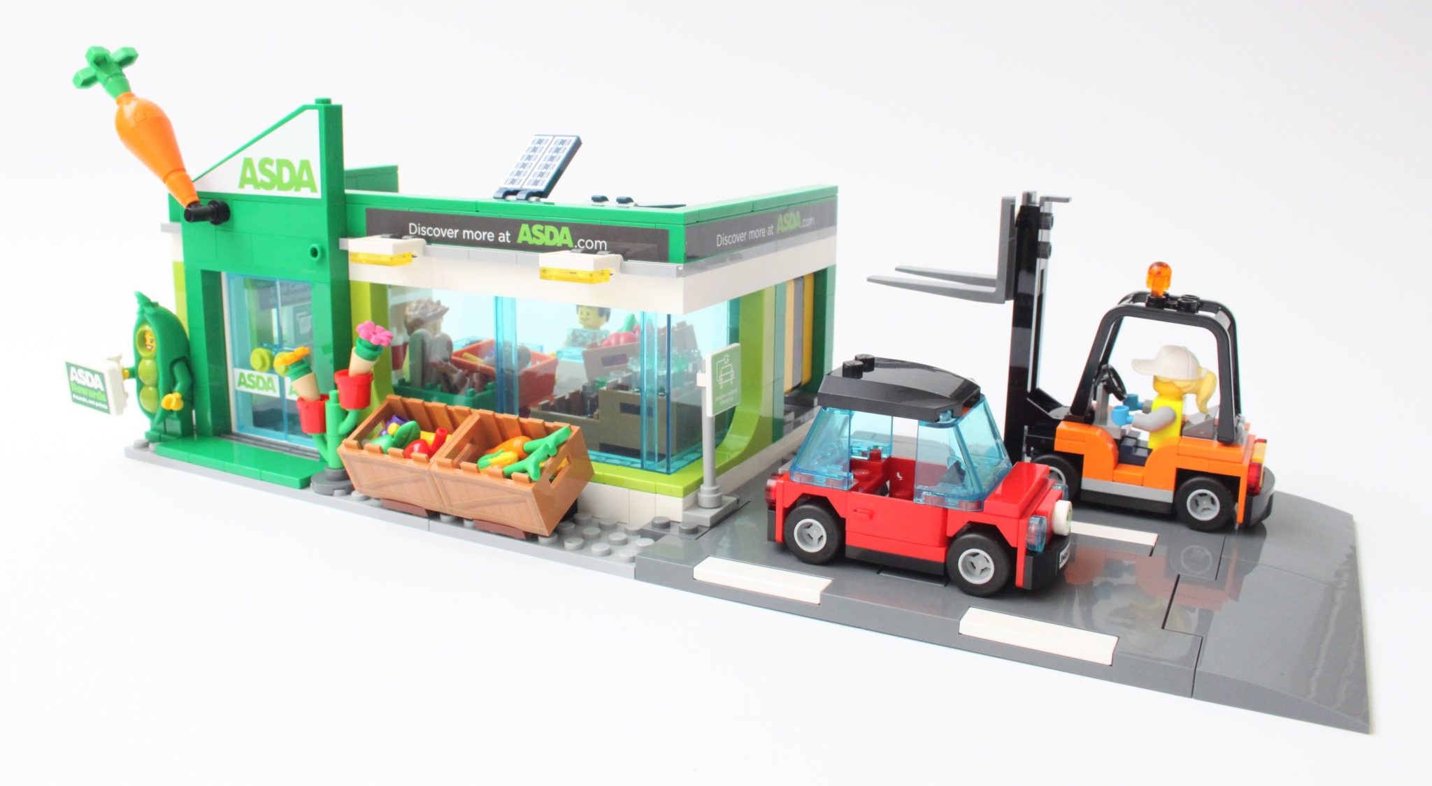 Every difference in LEGO 60347 Grocery Store ASDA edition