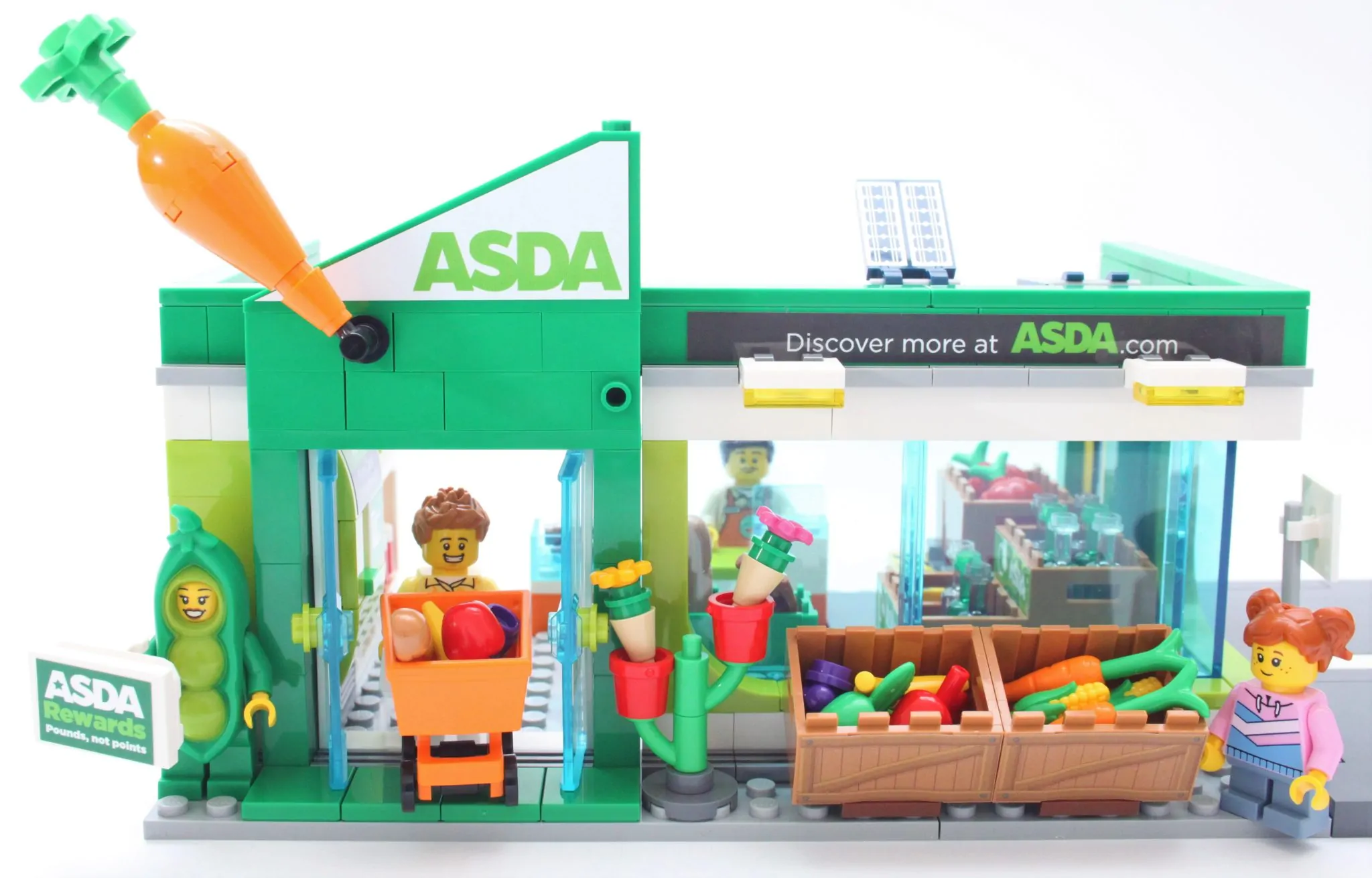 Every difference in LEGO 60347 Grocery Store ASDA edition