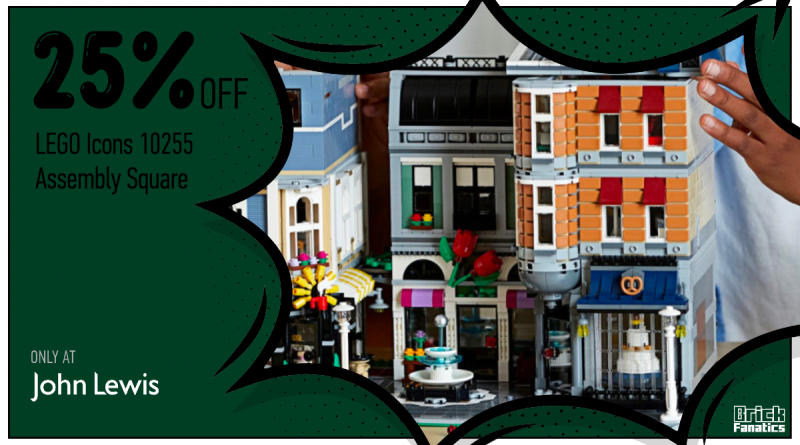 Huge savings on LEGO Icons Assembly Square at John Lewis
