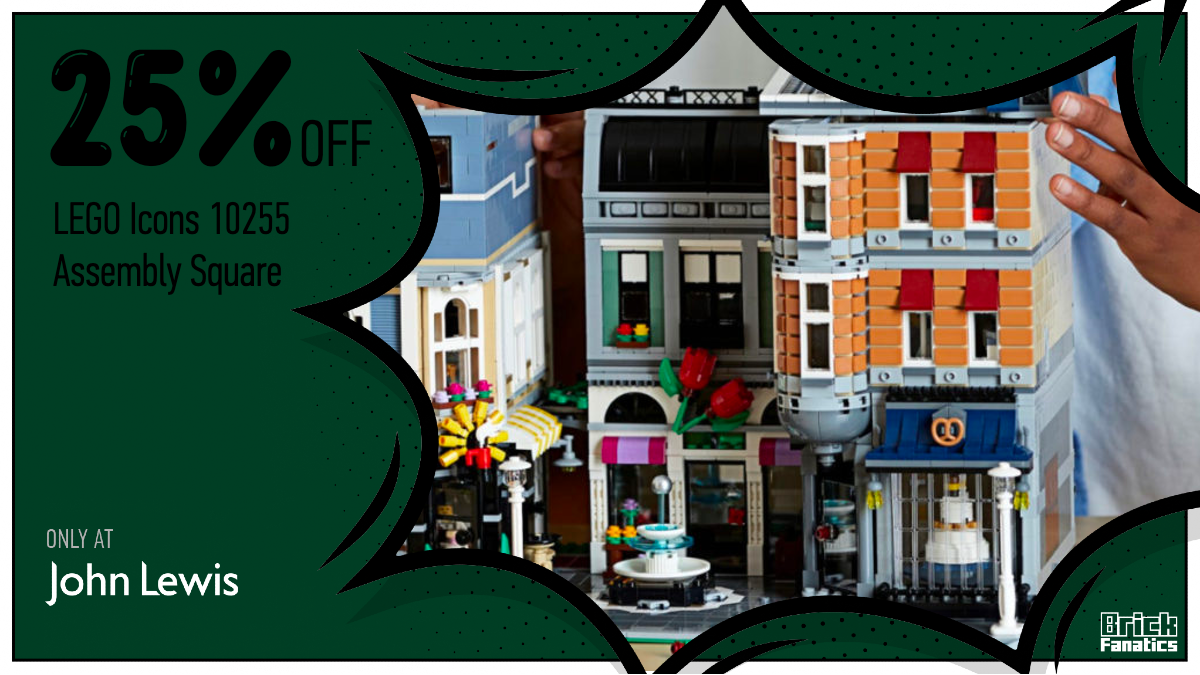 Huge savings on LEGO Icons Assembly Square at John Lewis