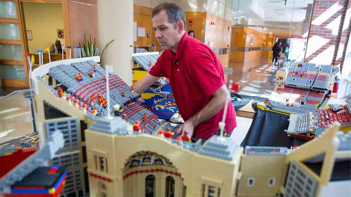 LEGO football stadium sells seats to fund medical research