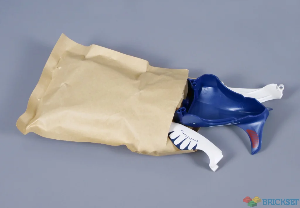 New LEGO paper bag design spotted in upcoming 2023 set