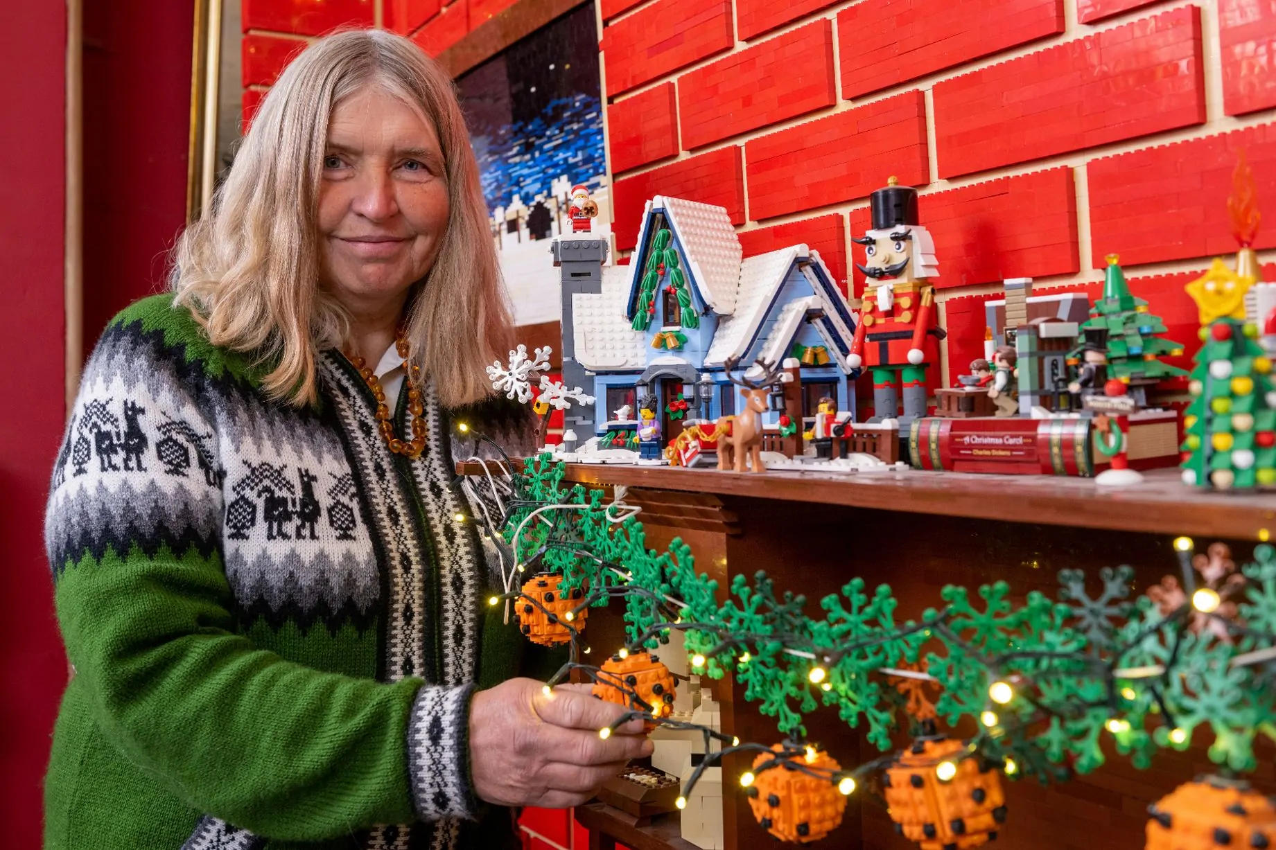 LEGO couple build enormous Christmas display in their home