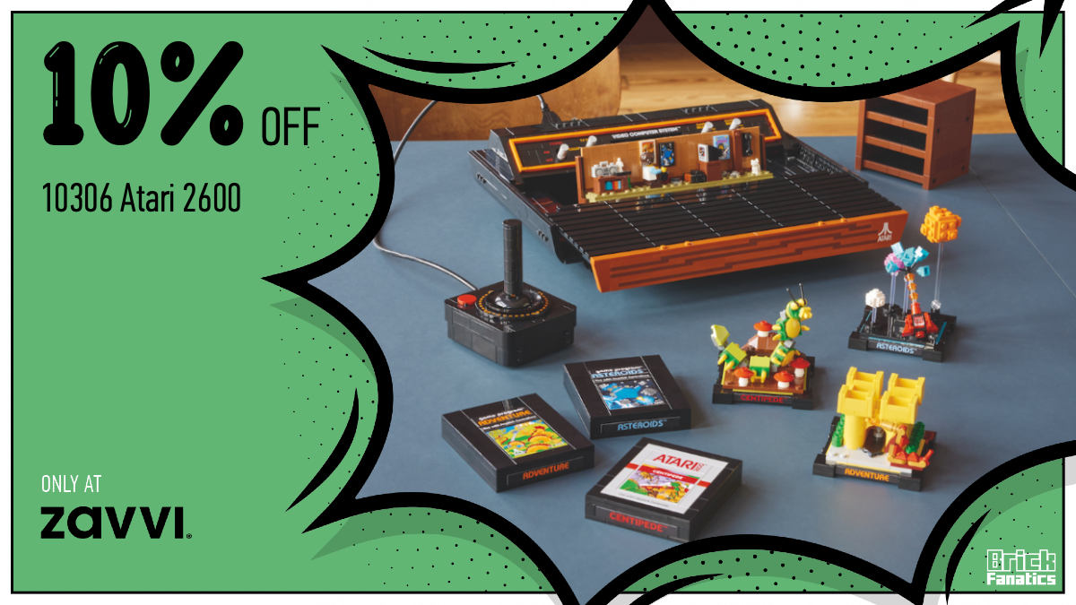 Деформація у 80-ті зі знижкою 10% на LEGO Icons 10306 Atari 2600