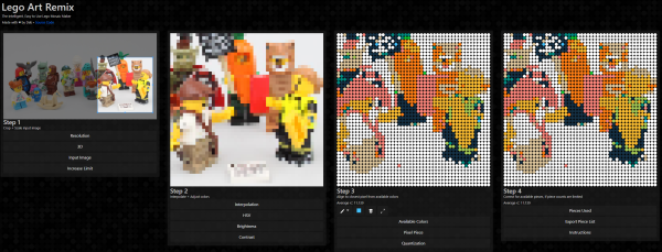 Turn any image into a LEGO Art mosaic model with online tool