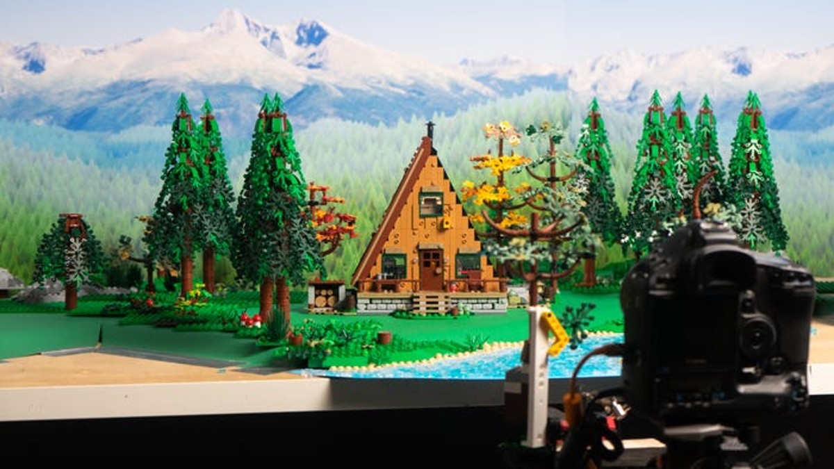 Behind the LEGO Ideas 21338 A-Frame Cabin animation
