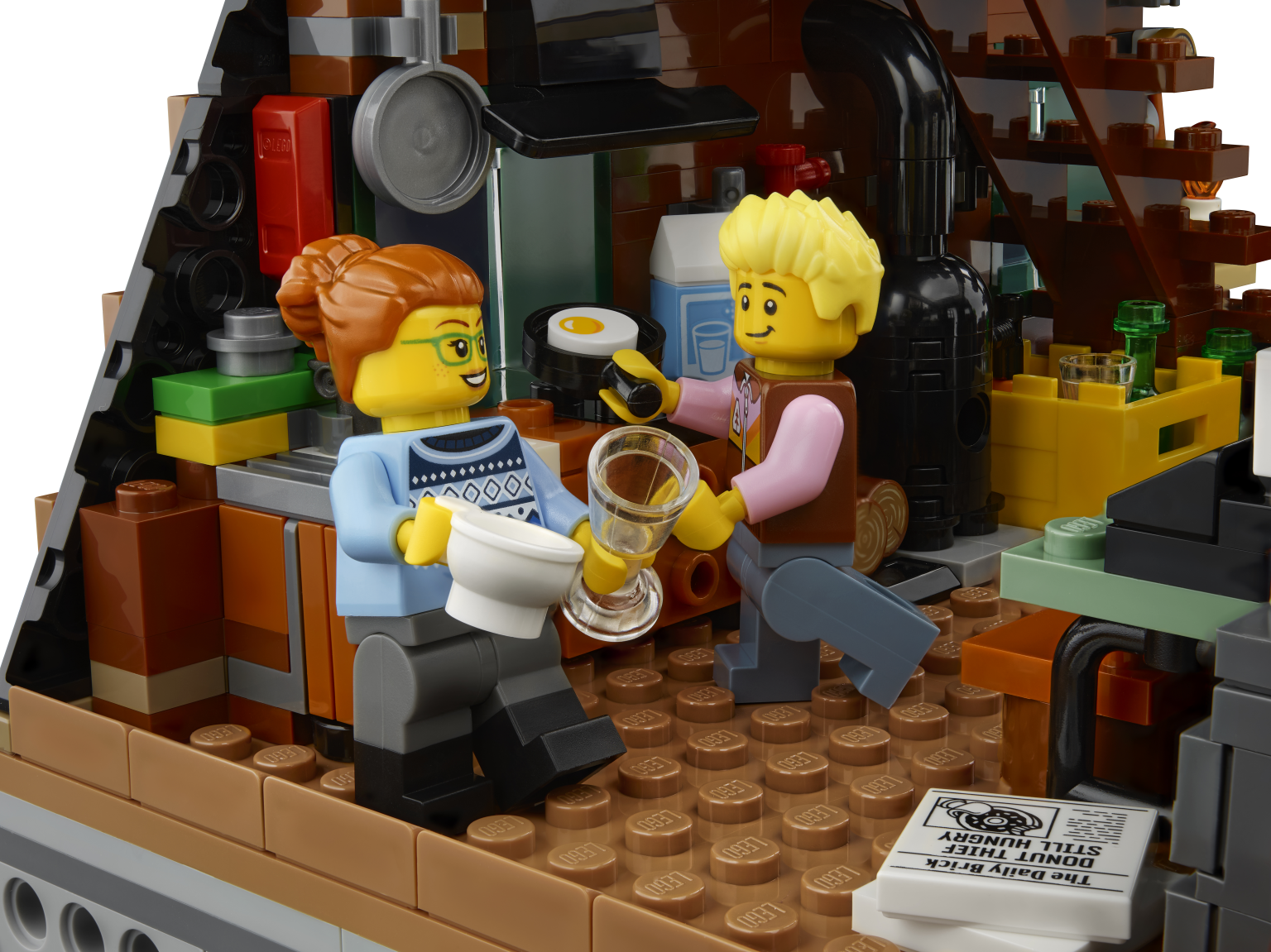 LEGO Ideas 21338 A-Frame Cabin offers clue about minifigures