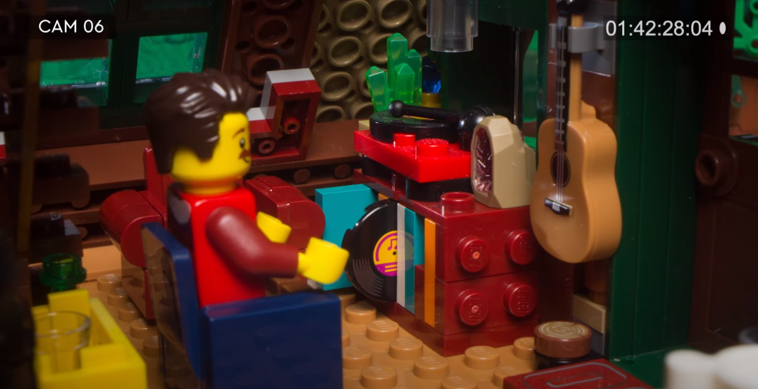 Relax with hours of LEGO Ideas 21338 A-Frame Cabin