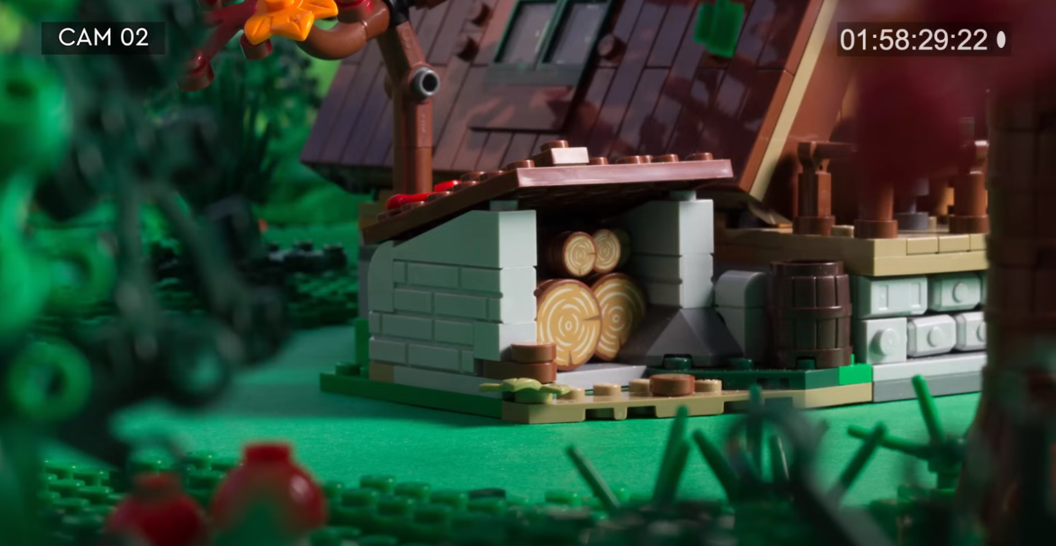 Relax with hours of LEGO Ideas 21338 A-Frame Cabin