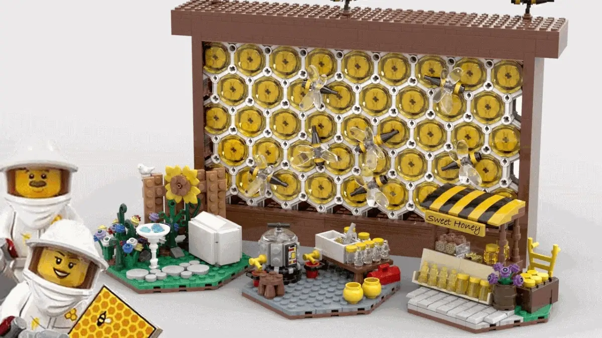 Sweet LEGO Ideas 10K project highlights the humble honeybee