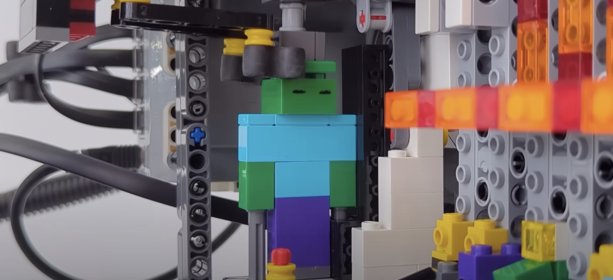 This LEGO build is a real working Minecraft Zombie spawner