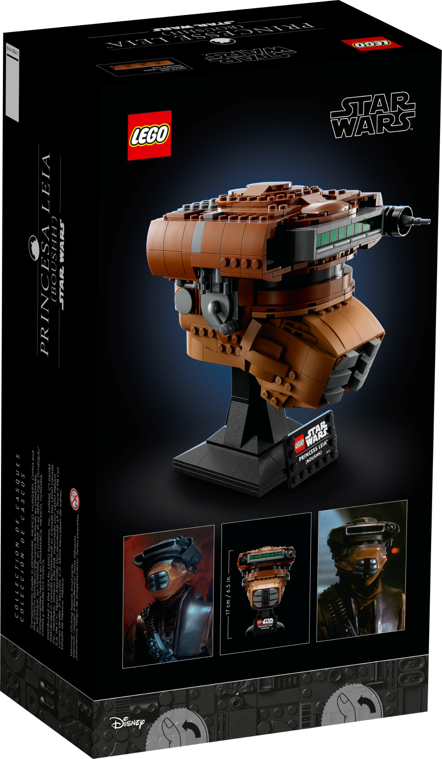 LEGO Star Wars 75351 Princess Leia (Boushh) Helmet revealed