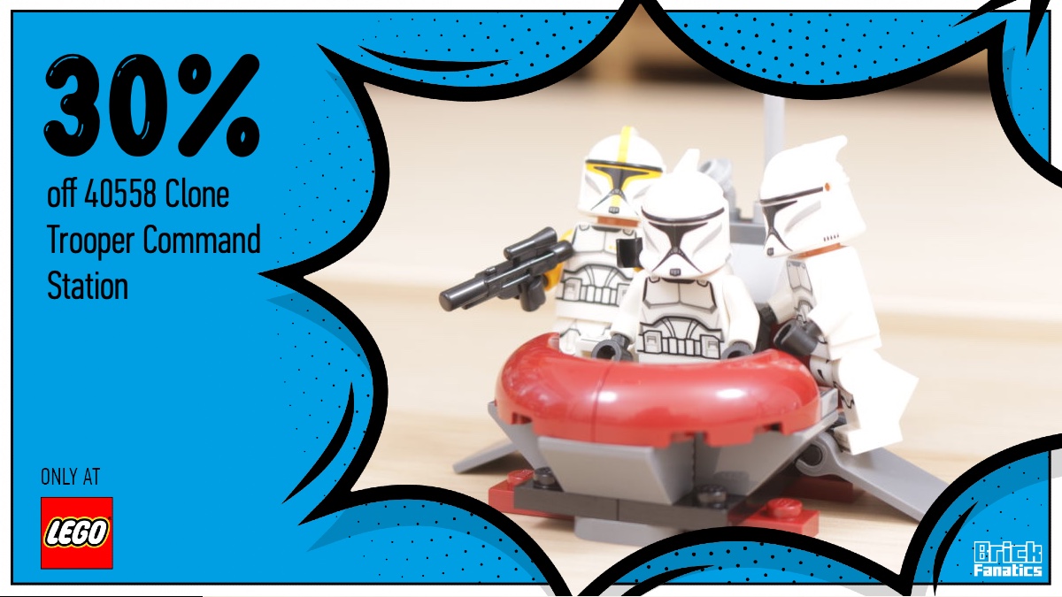 Huge discount on LEGO 40558 Clone Trooper Command Station