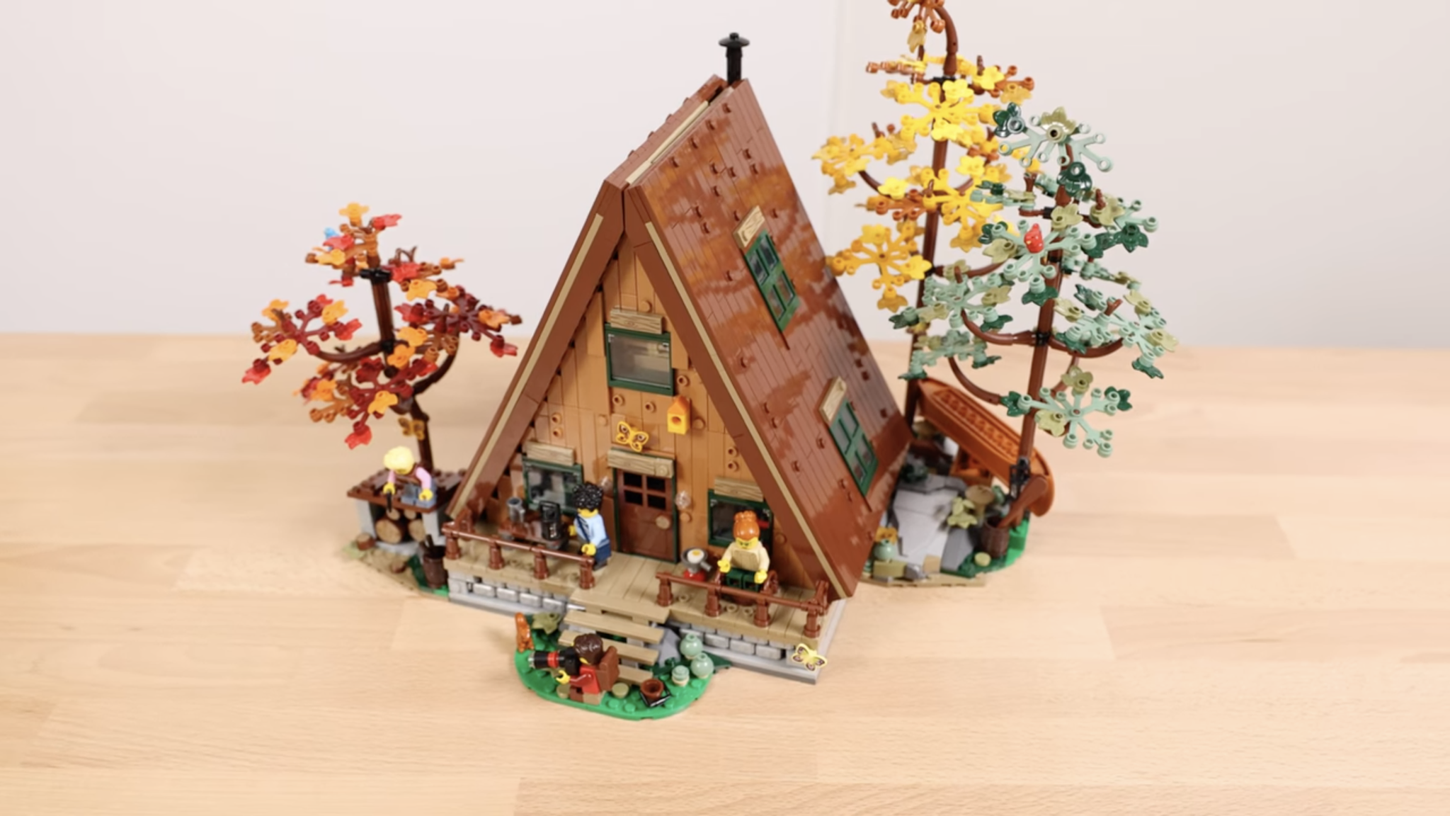 First LEGO Ideas 21338 A-Frame Cabin reviews land online