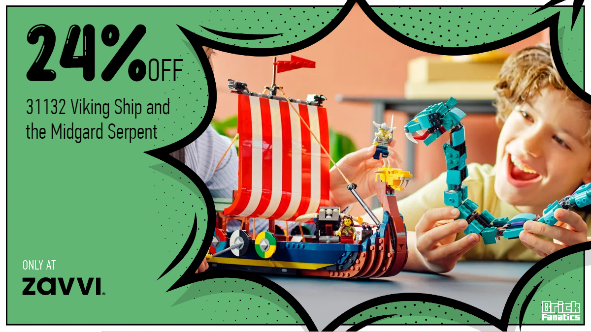 Save 24% on LEGO 31132 Viking Ship and the Midgard Serpent