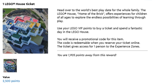 LEGO House tickets now available from the VIP Rewards Centre