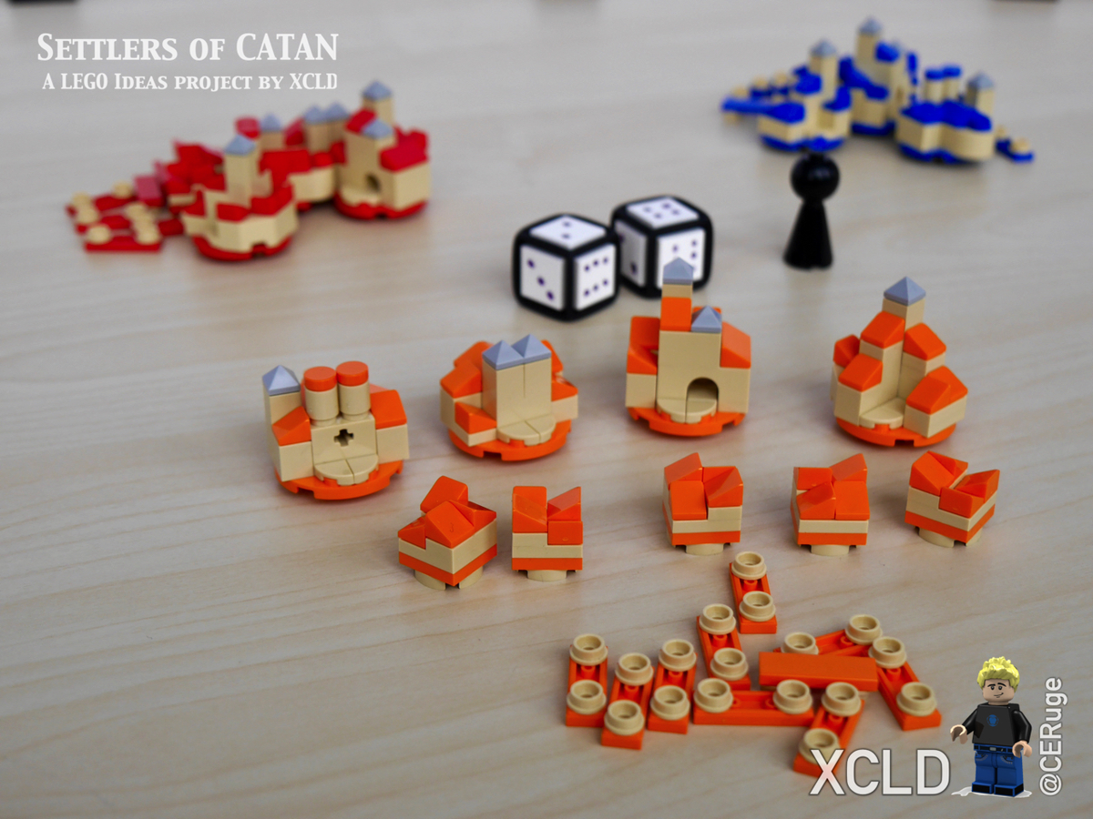 LEGO CATAN board game scores 10,000 victory points on Ideas