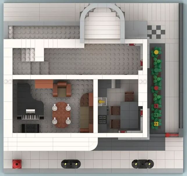 Modernist modular building in first 2023 LEGO Ideas review
