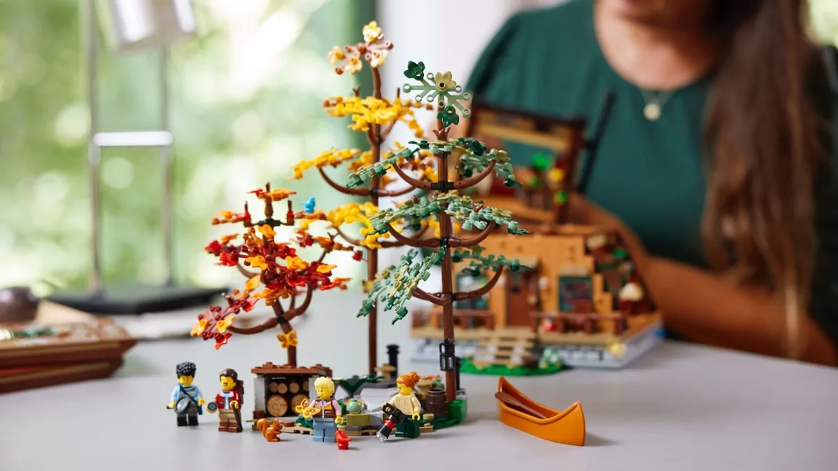 LEGO explains huge change to 21338 A-Frame Cabin's trees