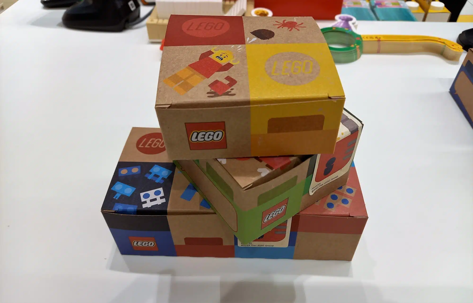 LEGO is trialling new cardboard Pick a Brick containers