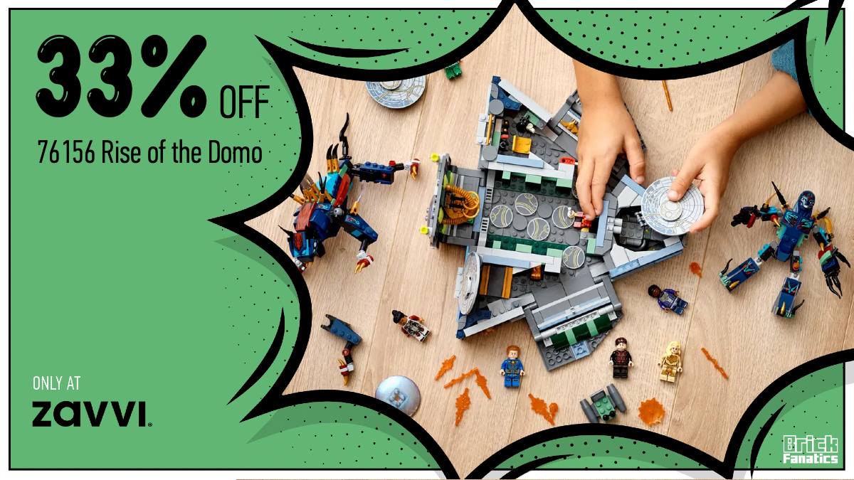 Take a third off LEGO Marvel 76156 Rise of the Domo at Zavvi