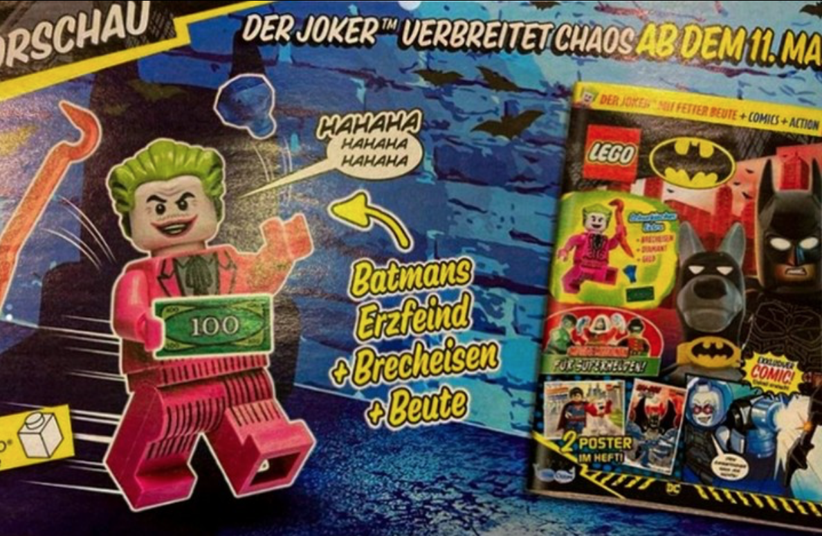 LEGO DC Super Hero magazine to include rare Joker minifigure