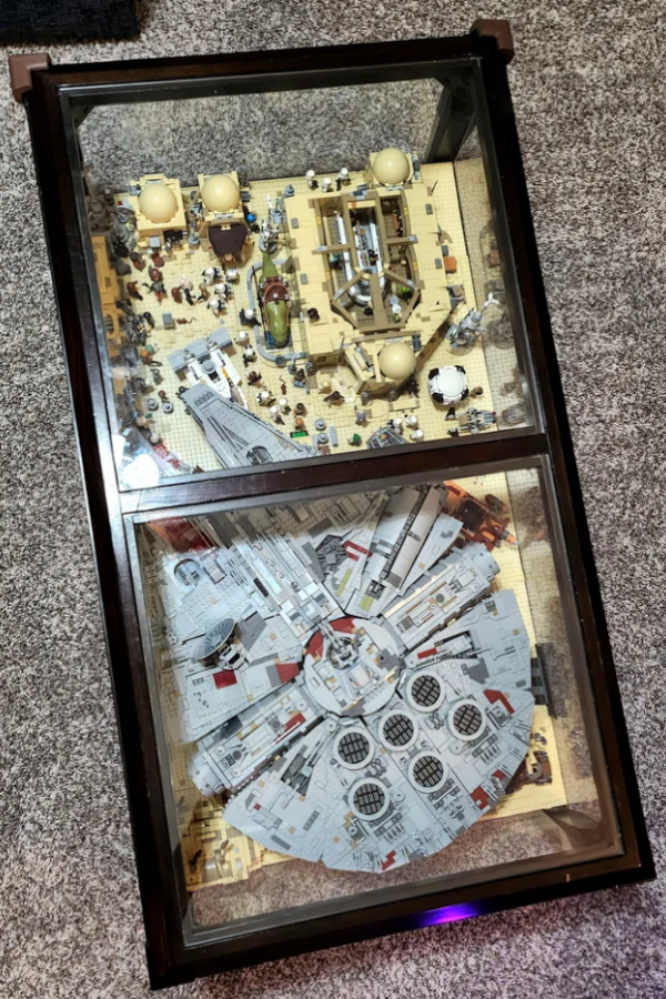 Fan-made coffee table combines two LEGO Star Wars UCS sets
