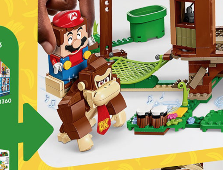 LEGO Super Mario DK set references classic game controller