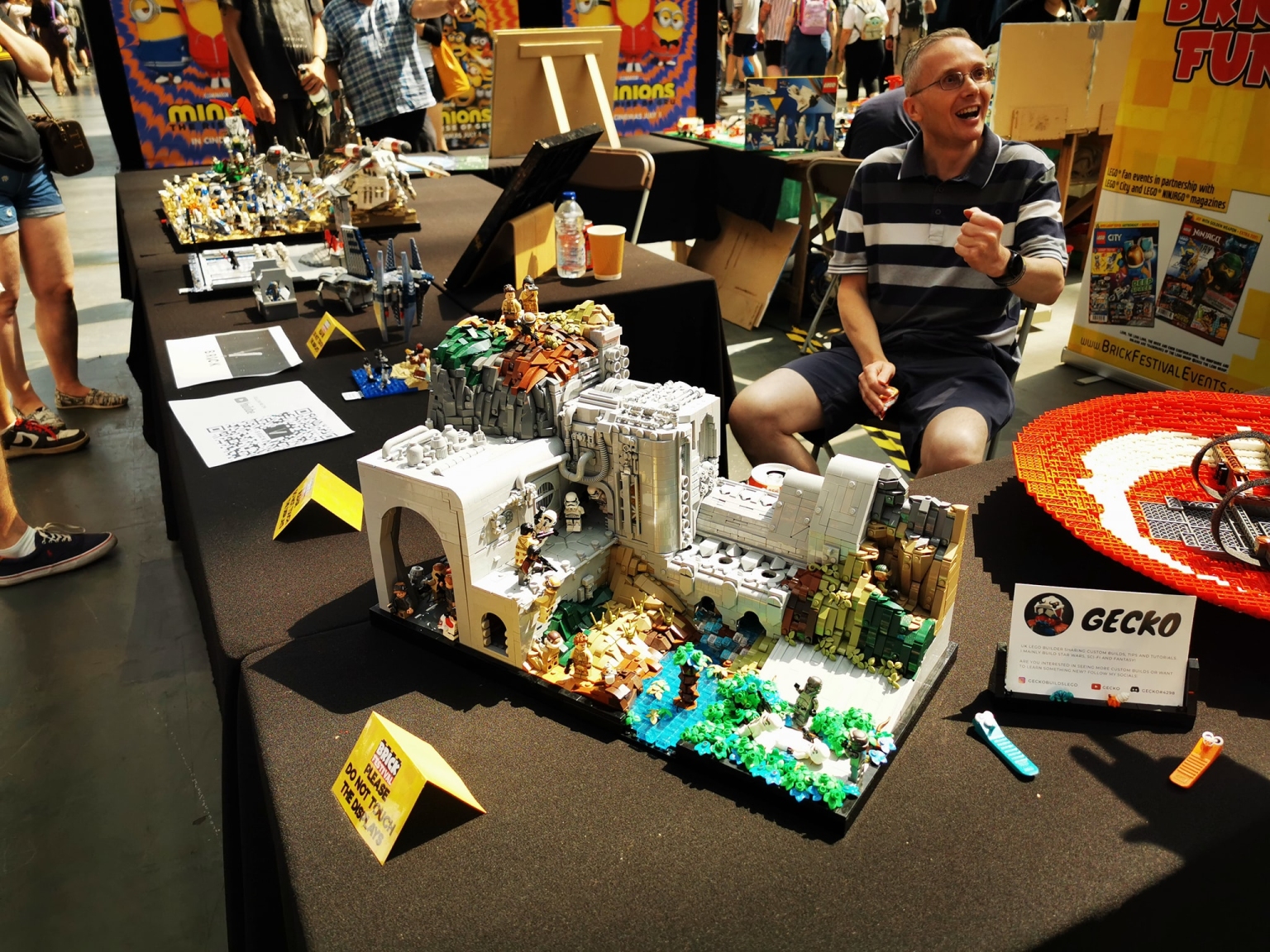 A day in the life of a LEGO builder displaying in public