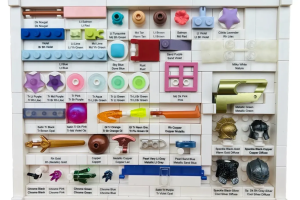 Helpful brick colour chart reaches LEGO Ideas review