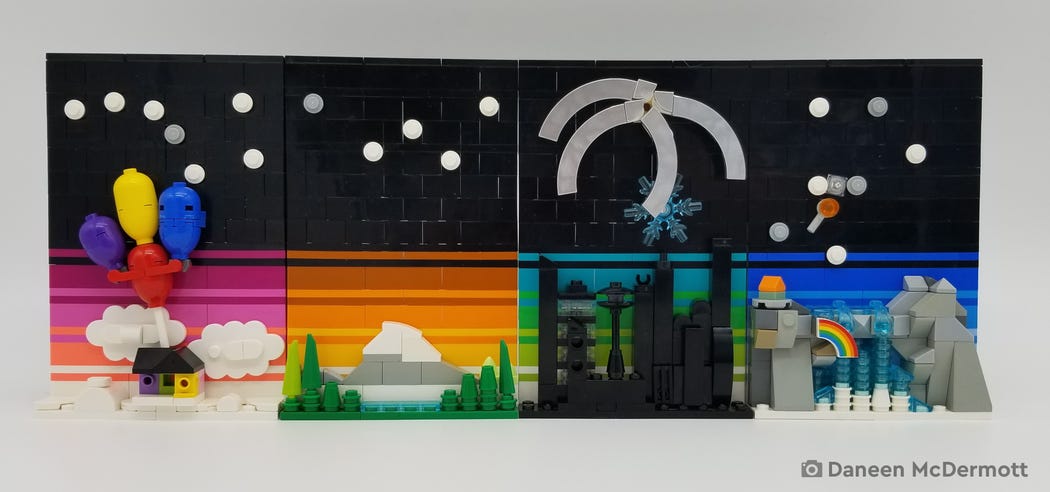 LEGO Ideas 21340 Tales of the Space Age is customisable