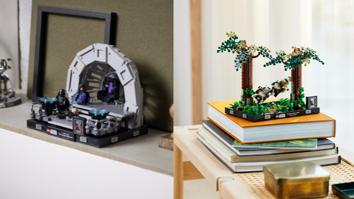 Five LEGO Star Wars Return of the Jedi Diorama details