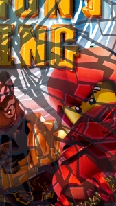 Merging fragments of LEGO NINJAGO Dragons Rising poster