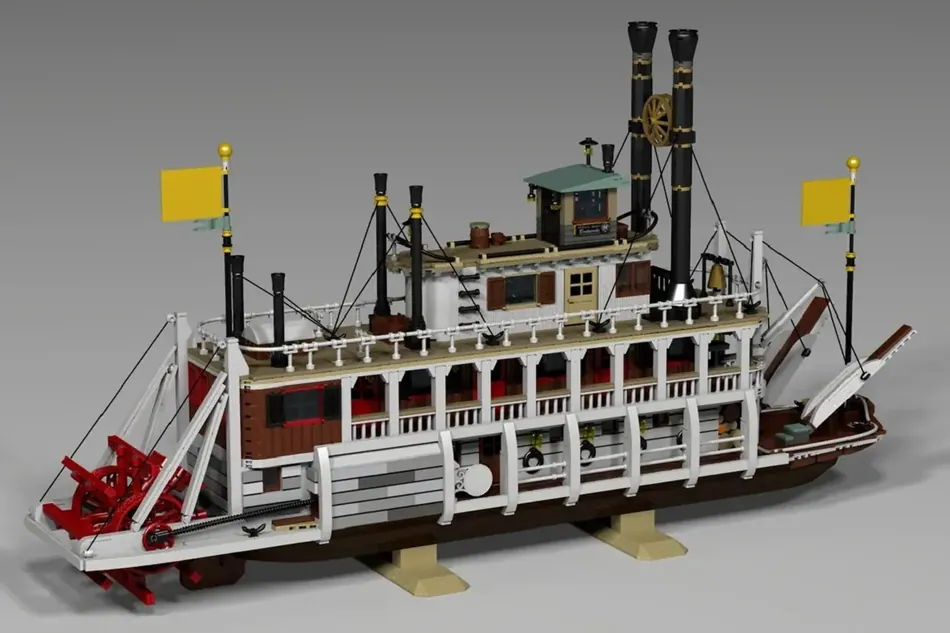 Western River Steamboat LEGO project sails to 10,000 votes