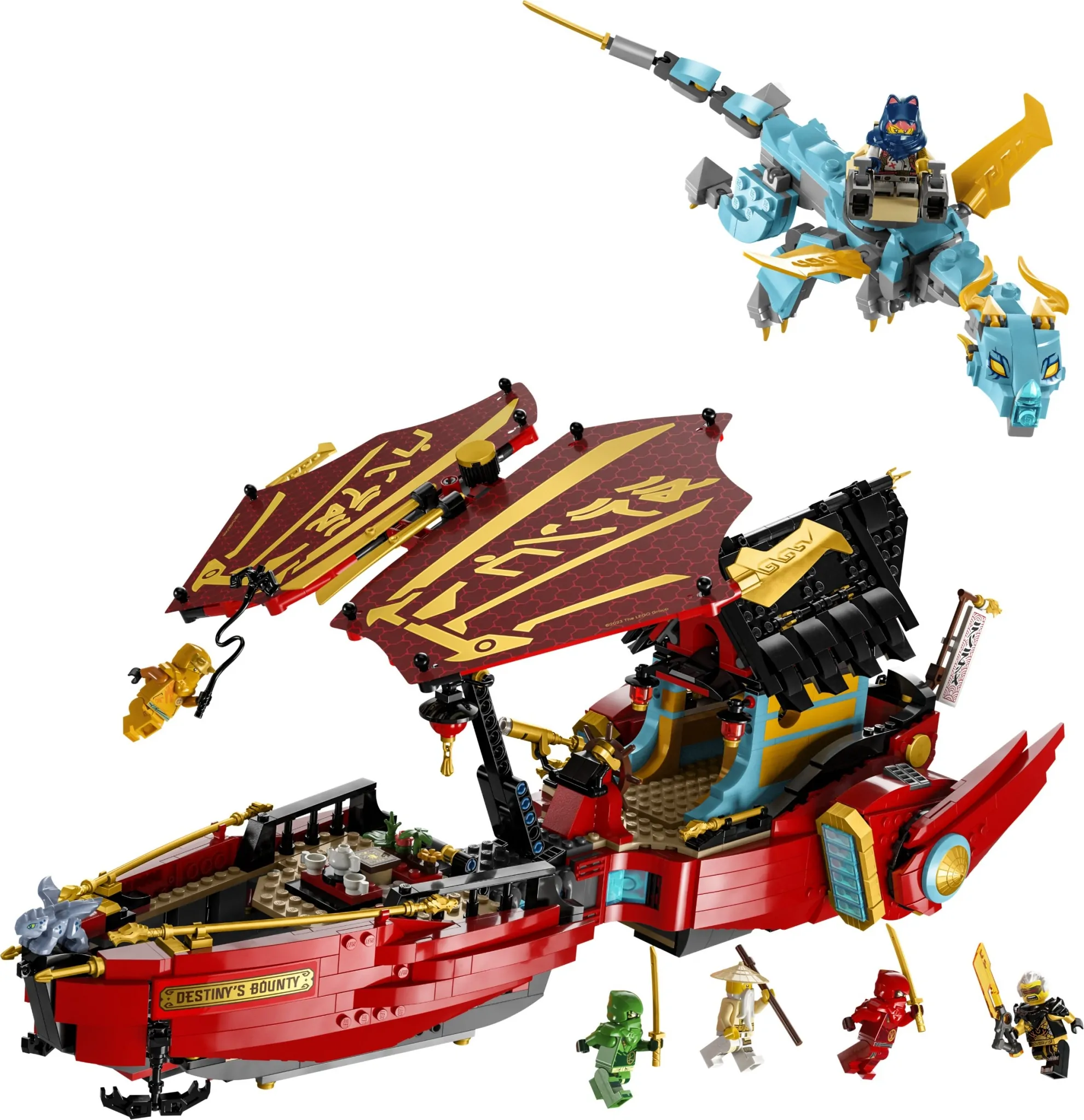 Comparing every LEGO NINJAGO Destiny’s Bounty set