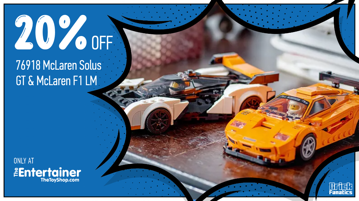 LEGO 76918 McLaren Solus GT & McLaren F1 LM with 20% off