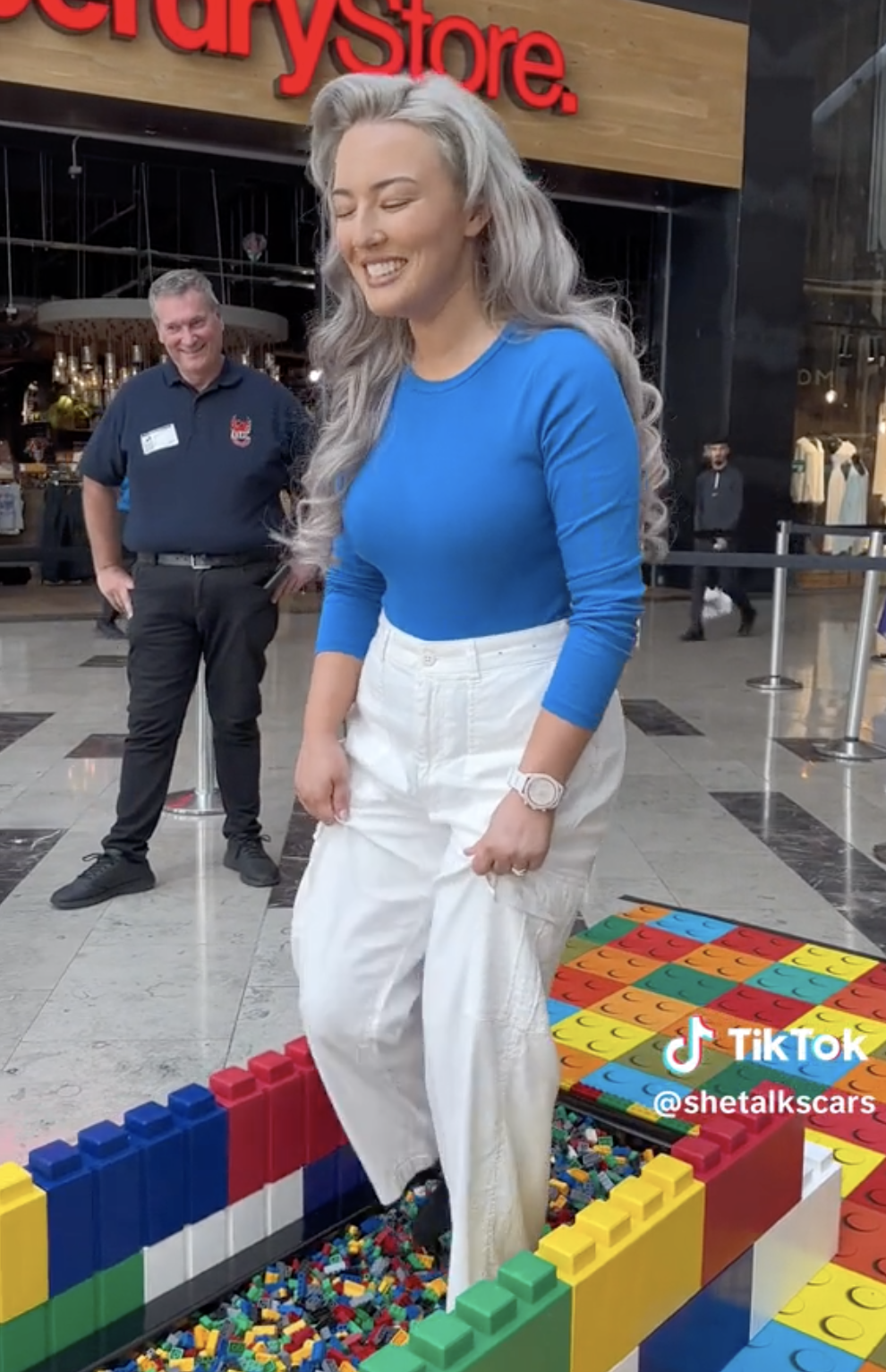 TikTokker walks on LEGO to promote mental health initiative