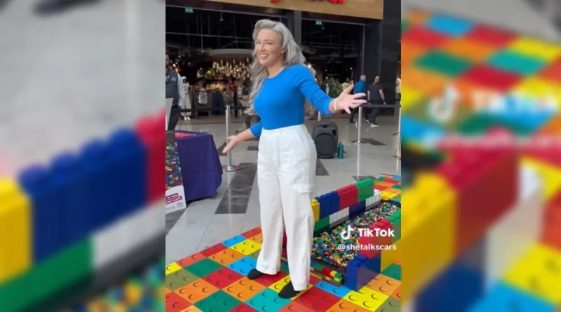 TikTokker walks on LEGO to promote mental health initiative