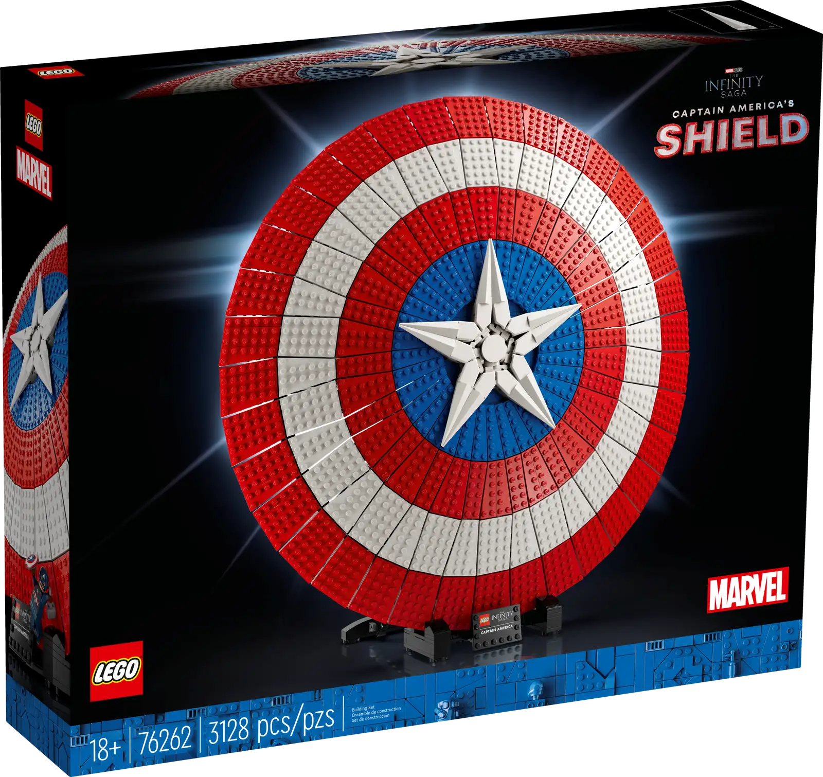 LEGO reveals giant model of Captain America's Shield