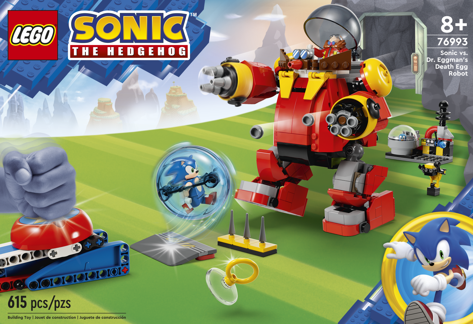 LEGO 76993 Sonic vs. Dr. Eggman’s Death Egg Robot revealed