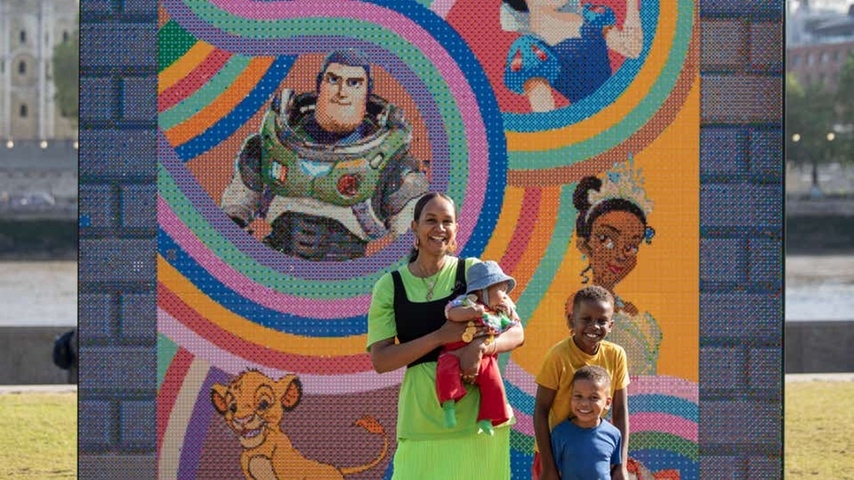 New Disney mural in London made from LEGO bricks