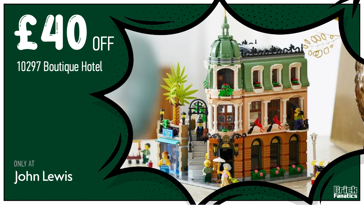 Check in to John Lewis for £40 off LEGO Icons 10297 Boutique Hotel ...