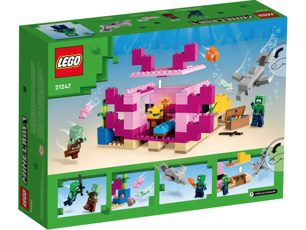 Four new LEGO Minecraft models now available for pre-order