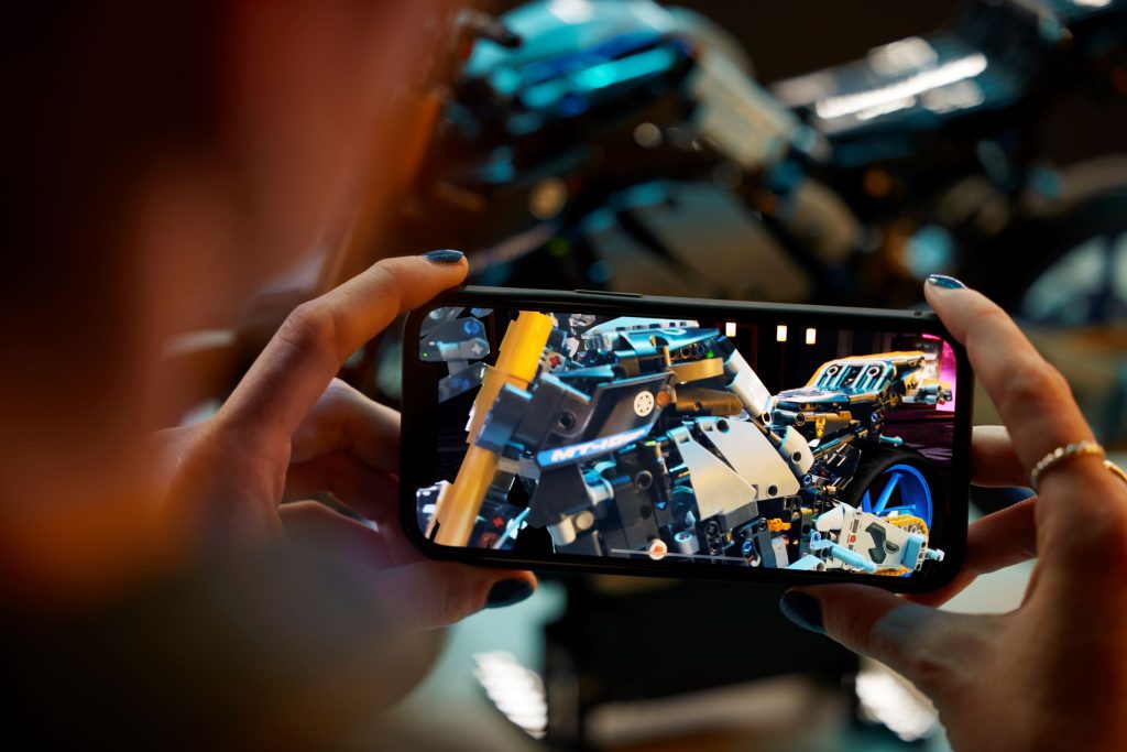 LEGO Technic 42159 Yamaha MT-10 SP’s AR features detailed