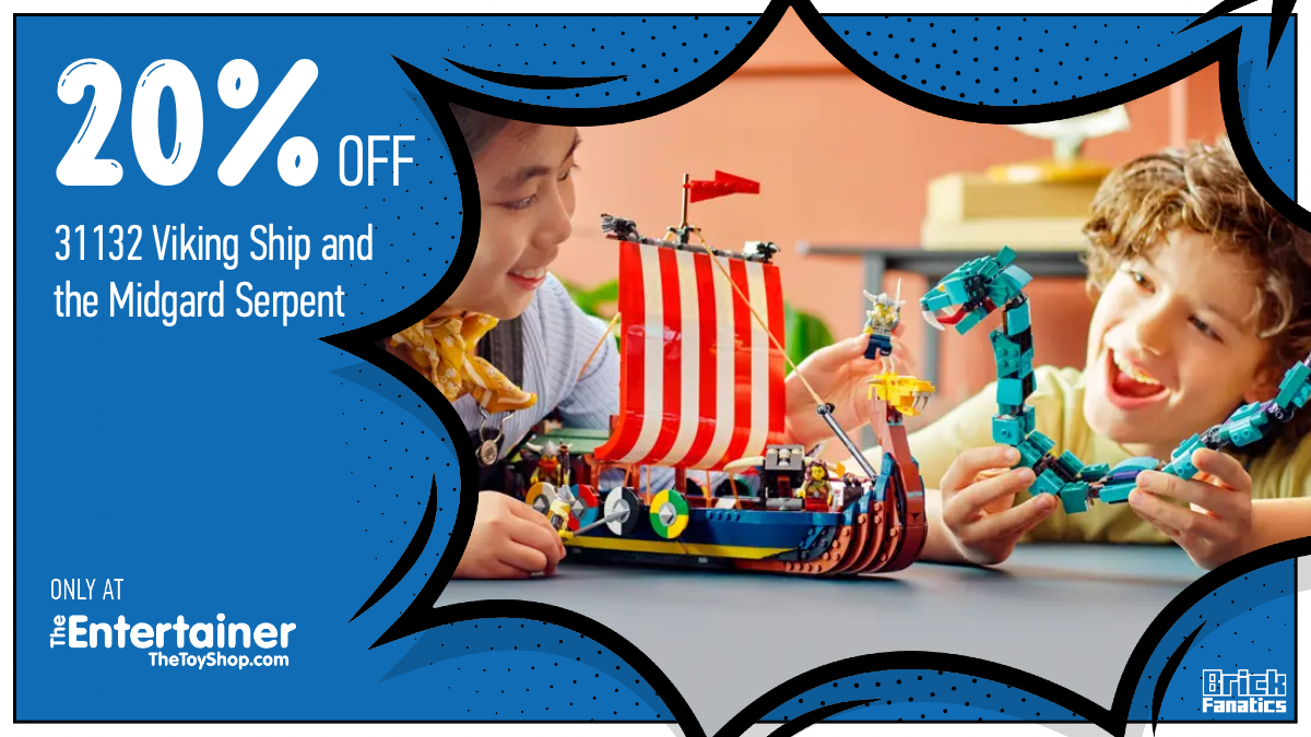 20% off LEGO Creator 31132 Viking Ship and Midgard Serpent
