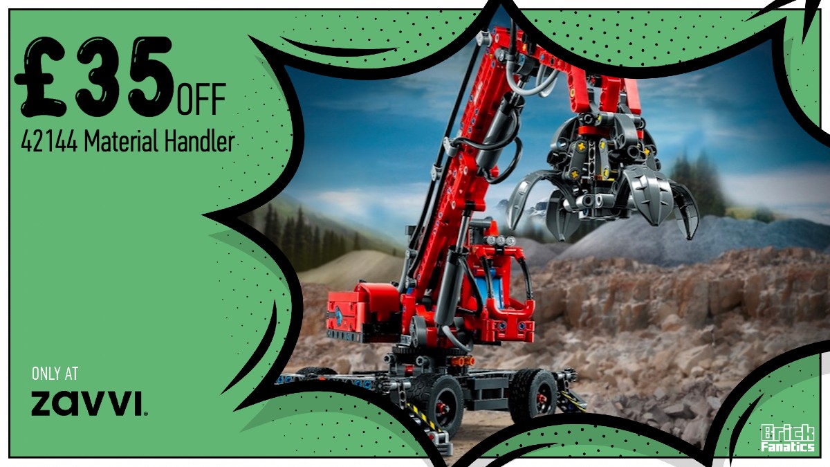 Massive 33% off LEGO Technic 42144 Material Handler at Zavvi