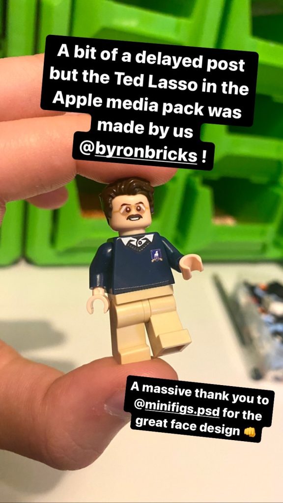 Bad news, that LEGO Ted Lasso is a custom minifigure