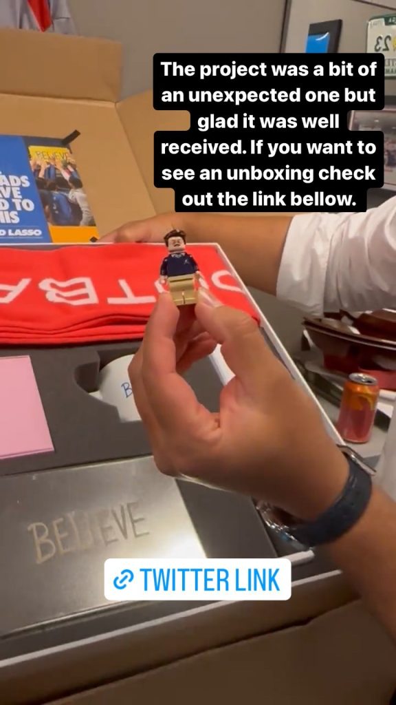 Bad news, that LEGO Ted Lasso is a custom minifigure