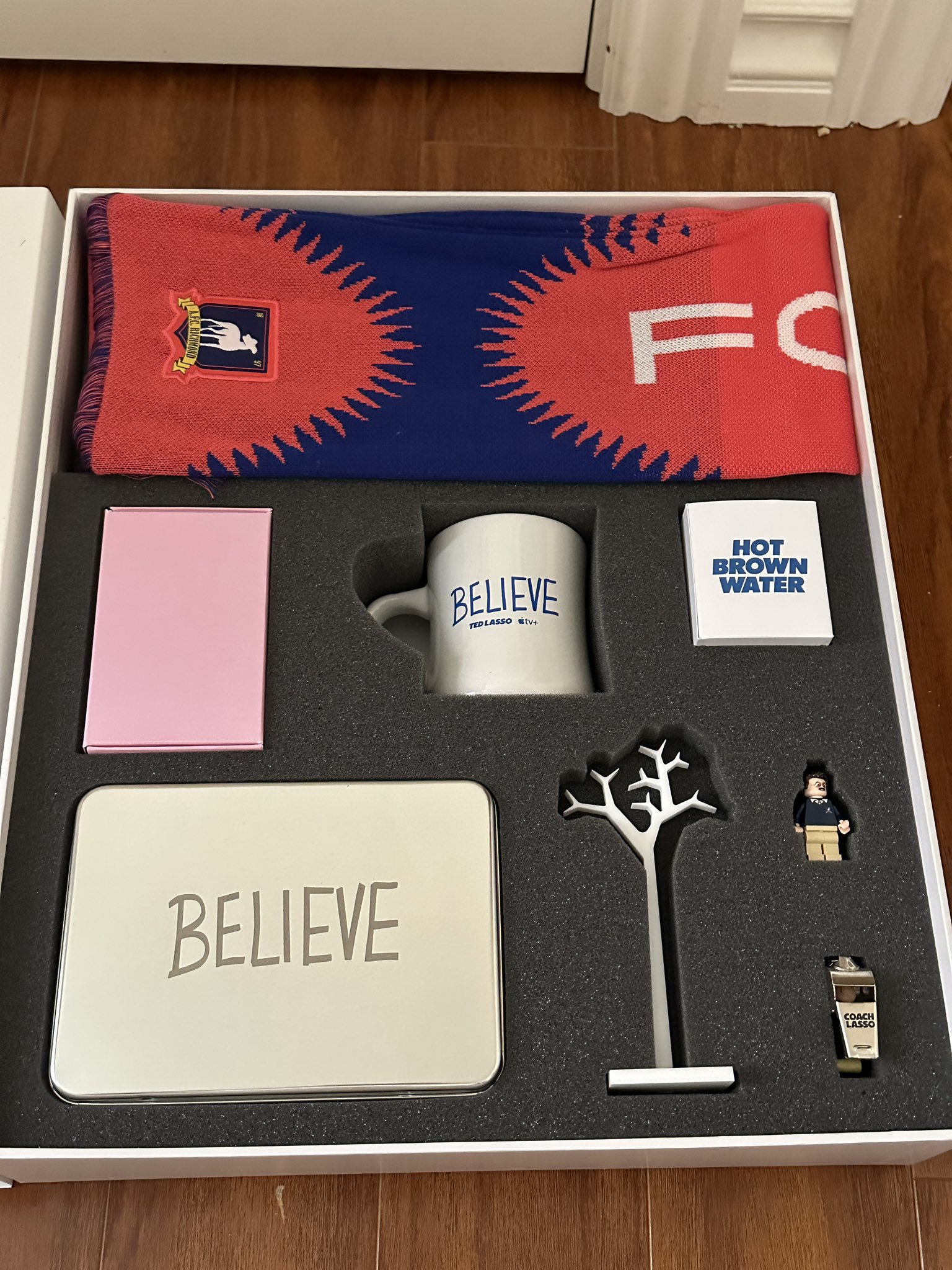 There’s a LEGO Ted Lasso minifigure, as long as you can find it